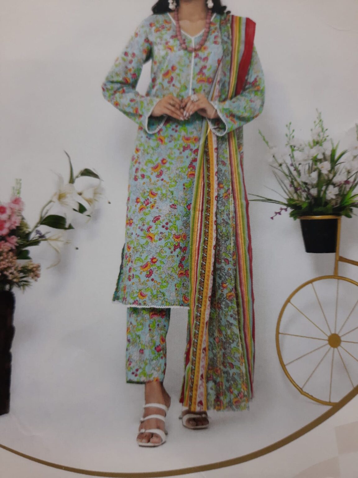 HANIA and MINAHIL Brand Digital Printed Khaddar → Sahara Cloth